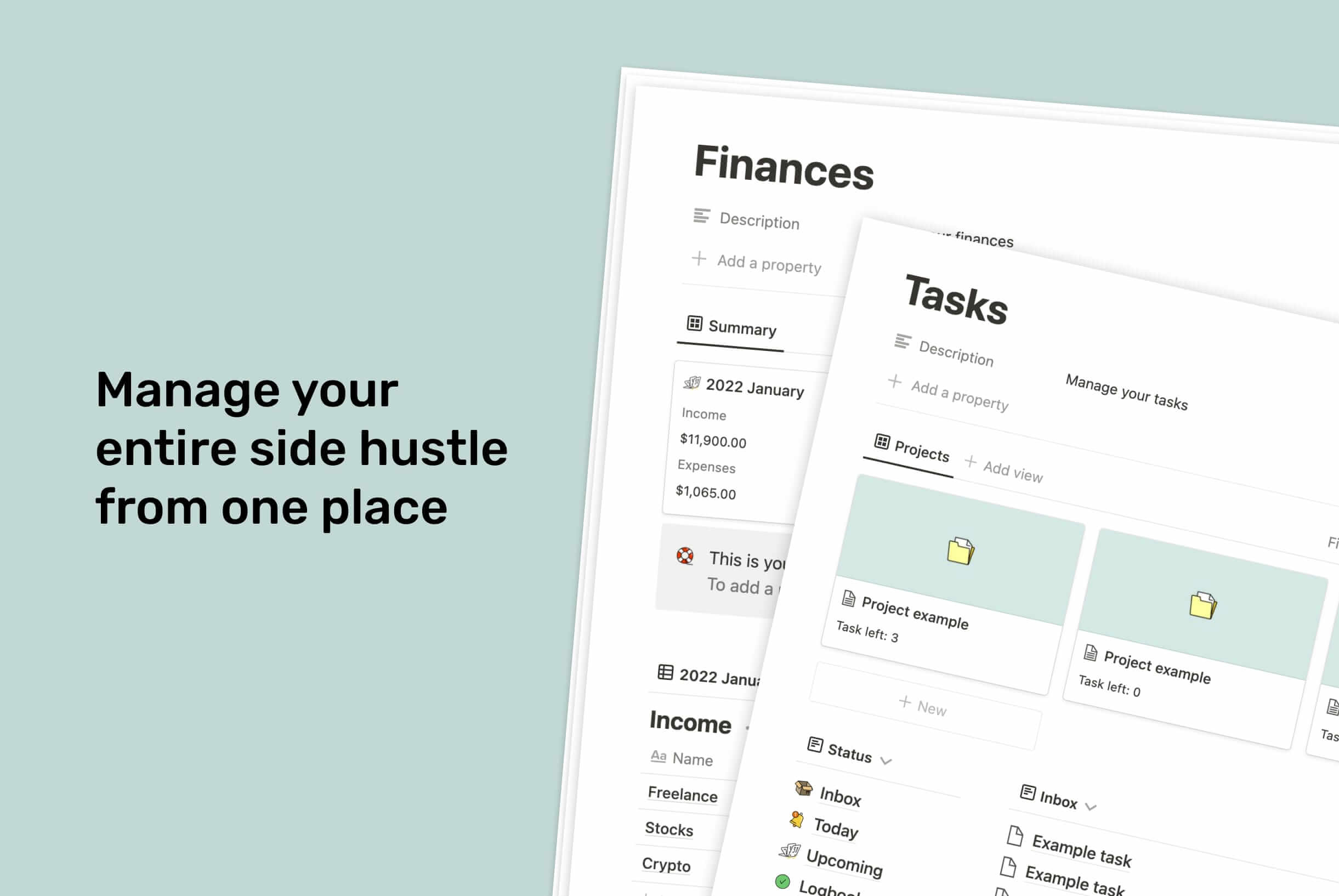 Notion Side Hustle OS | Notion Everything