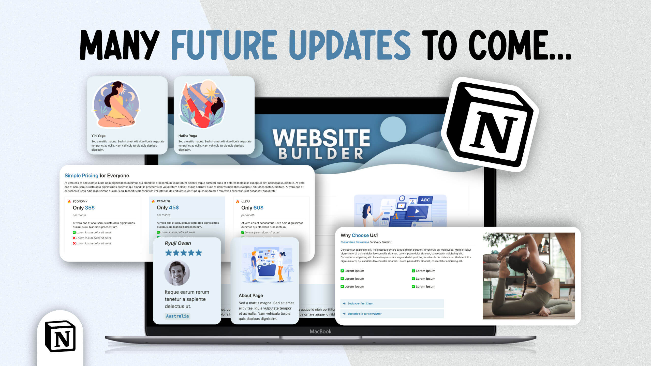 All-in-one Website Builder | Digital Notion Template 2022 | Notion Everything