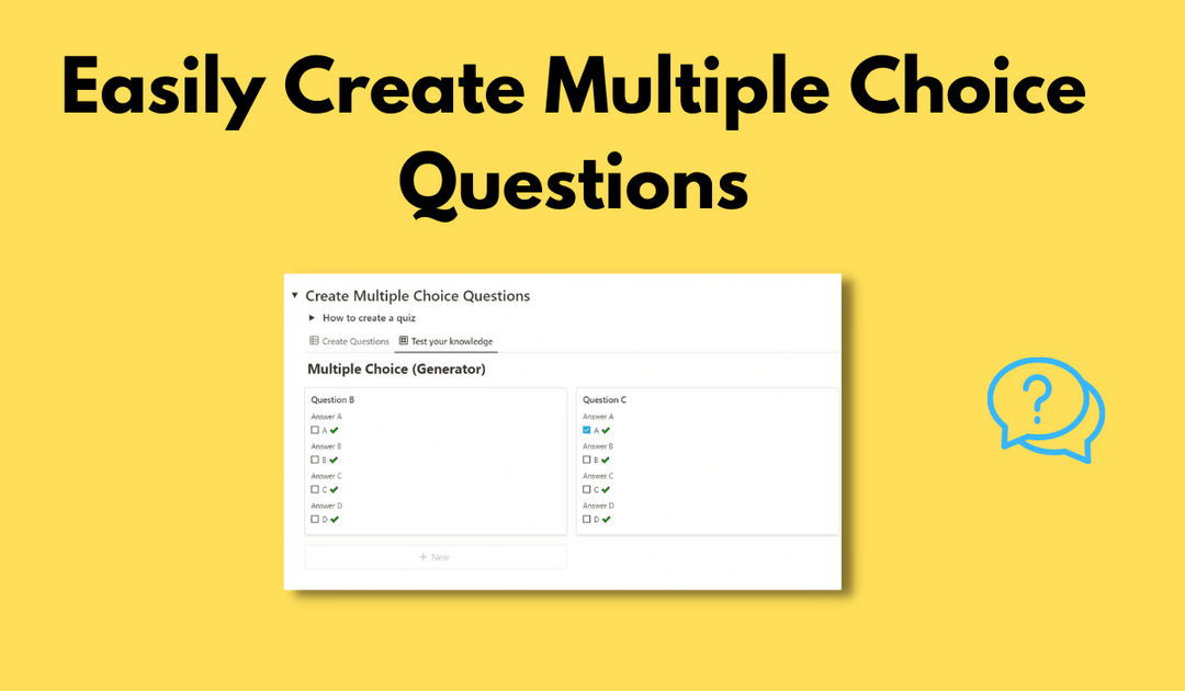 Notion Quiz Maker | Notion Everything