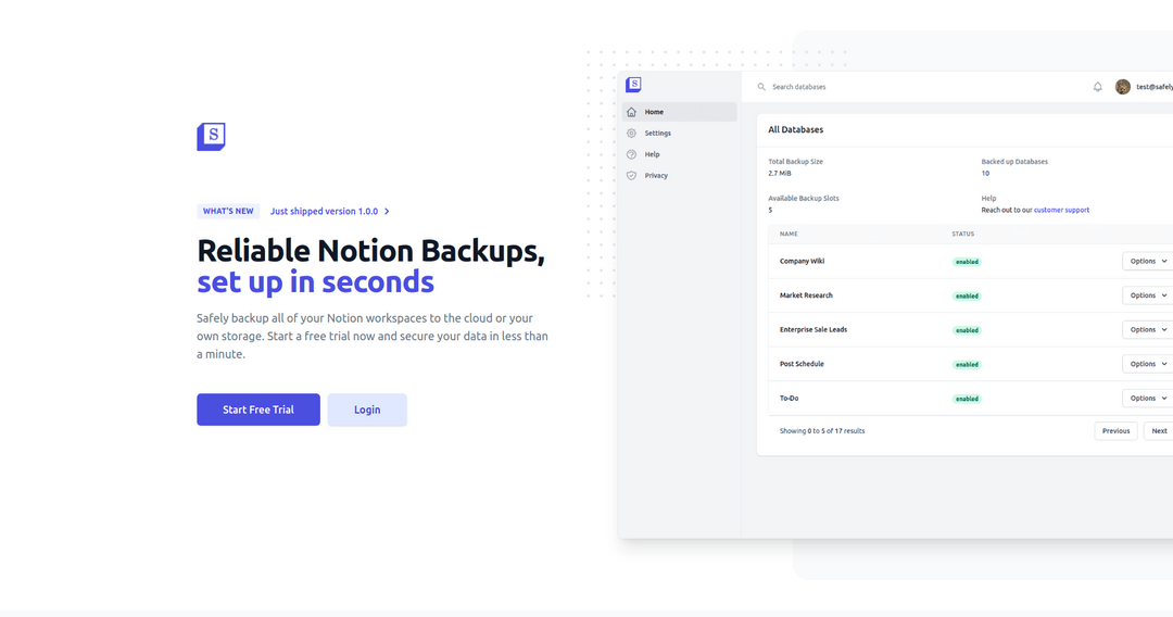 Notion backups | Notion Everything