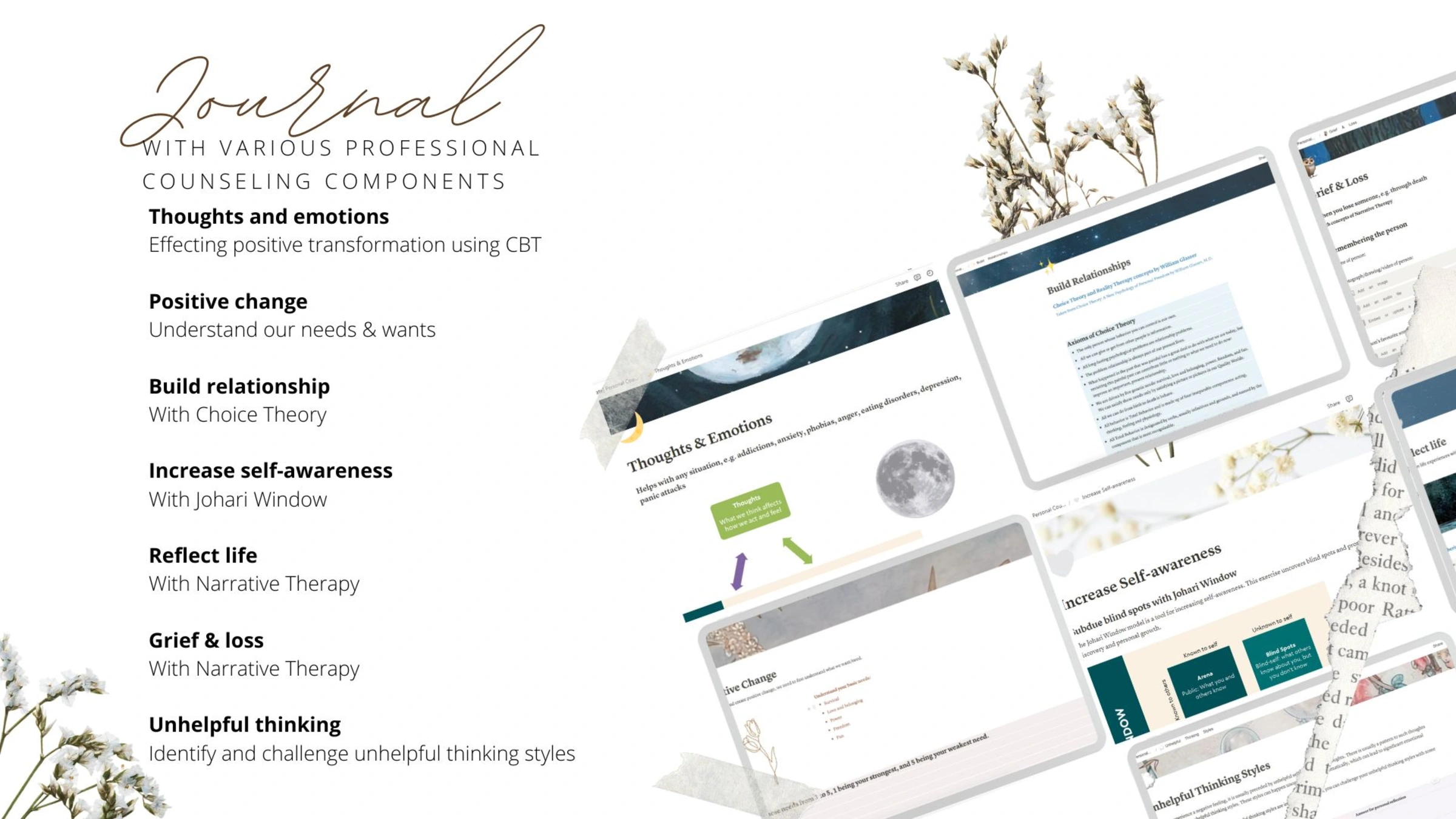 Personal counseling journal notion template | Notion Everything