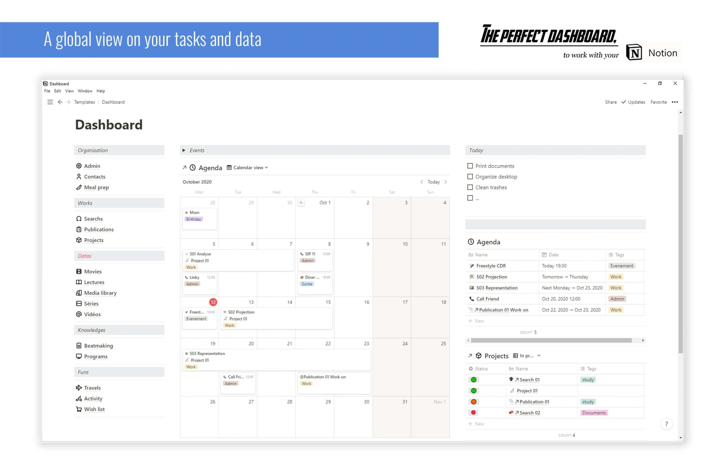 The perfect Notion Dashboard | Notion Everything