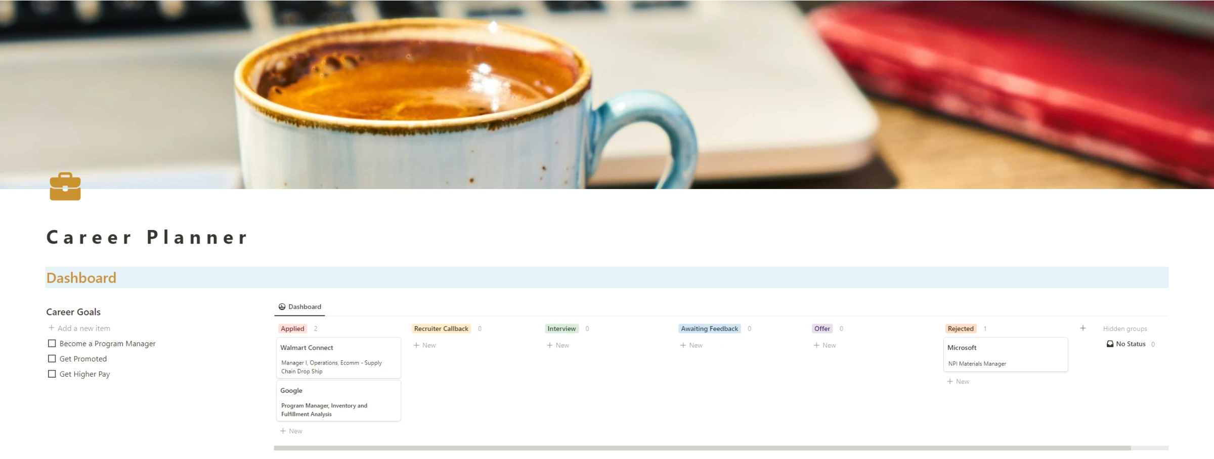 Career Planner | Notion Everything