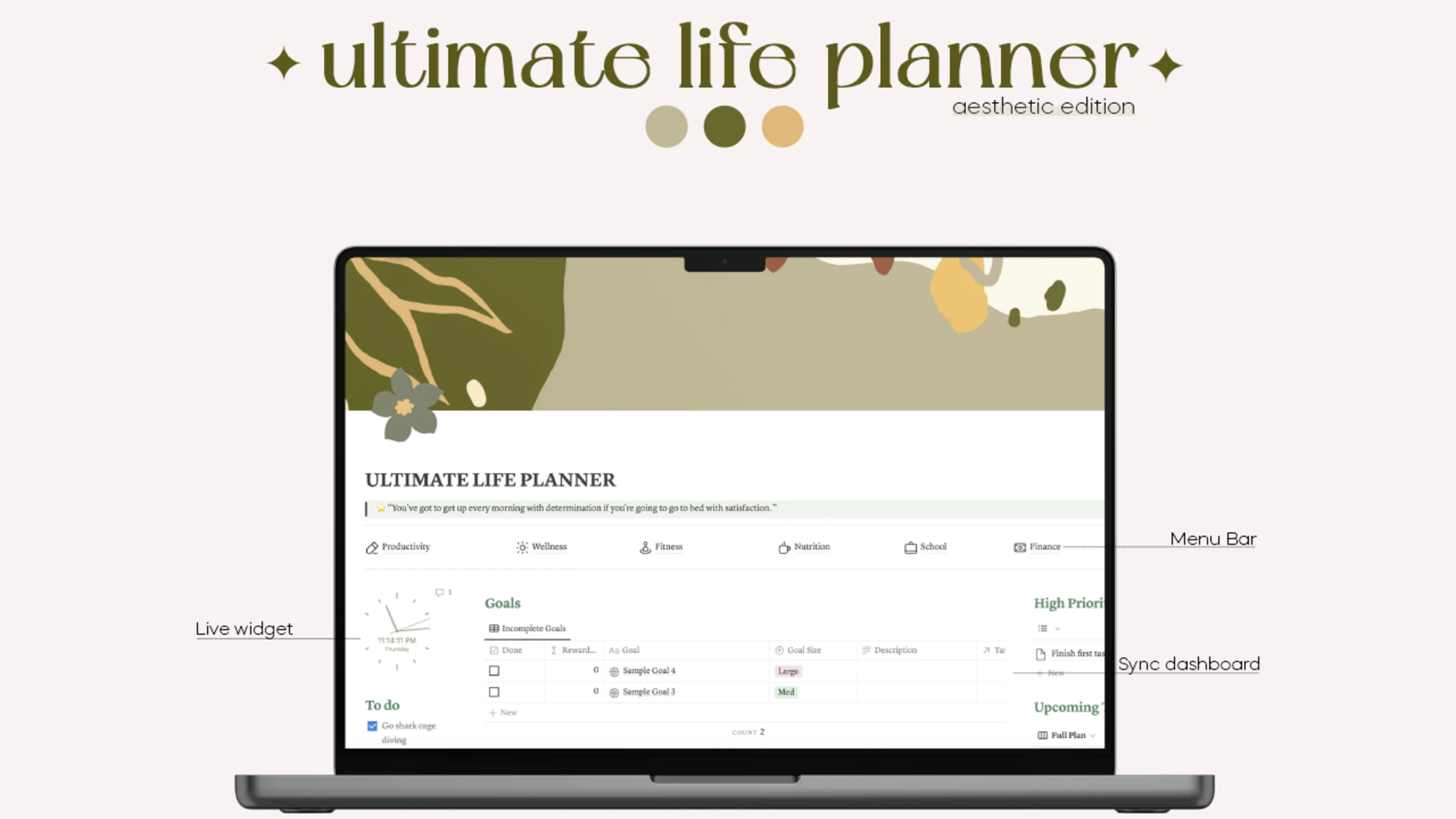 Ultimate Life Planner Notion Template | Notion Everything