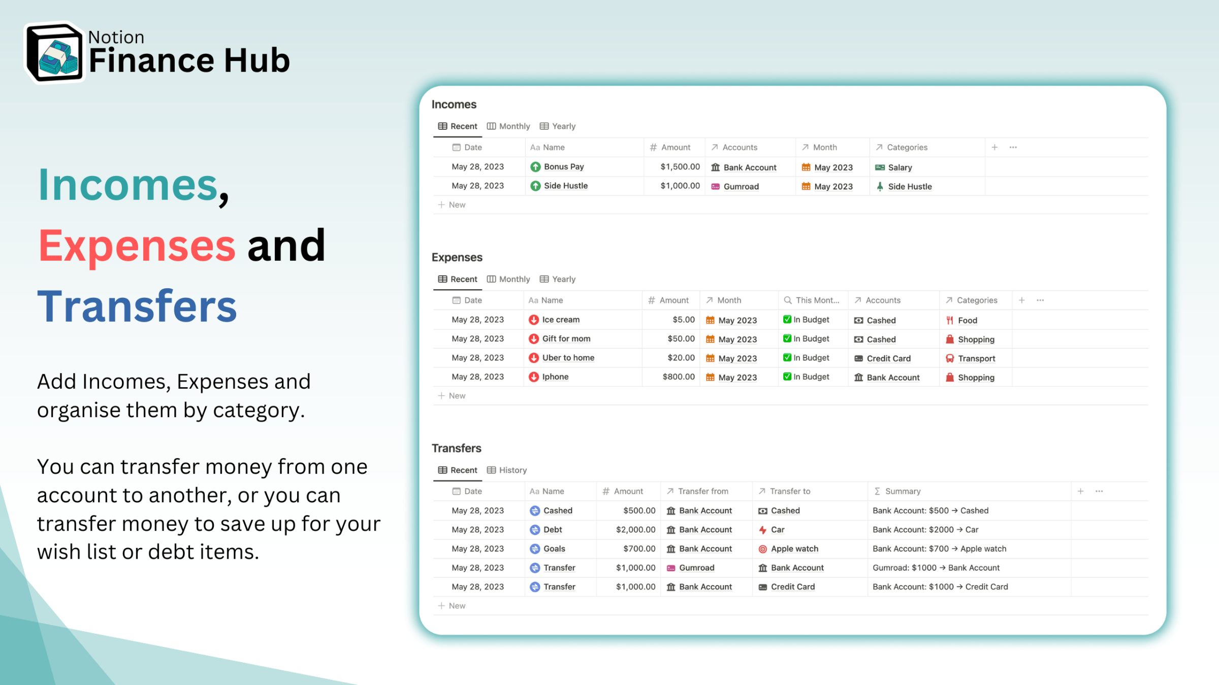 Notion Finance Hub | Notion Everything