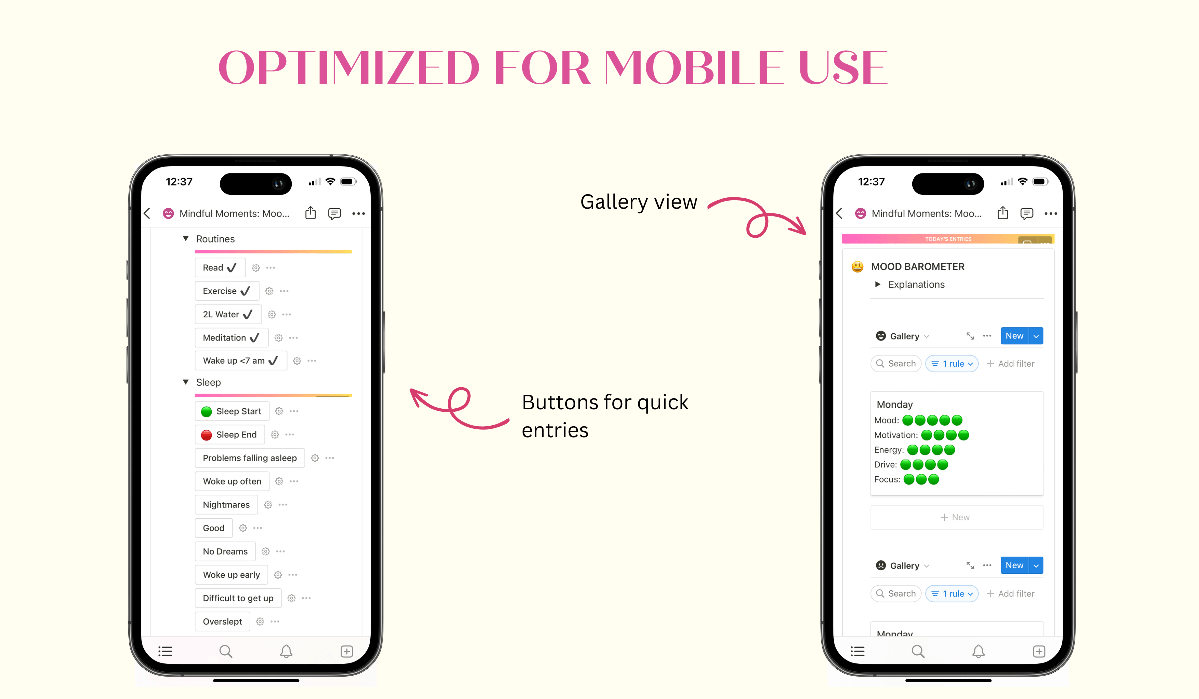 Mindful Moments: Mood Check-In | Notion Everything