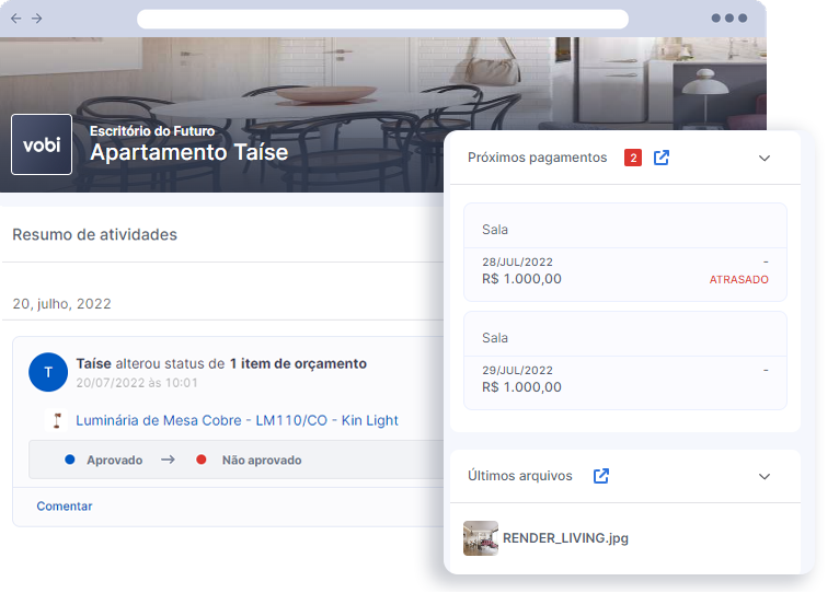 Vobi - A melhor Plataforma de Gestão de Projetos e Obras