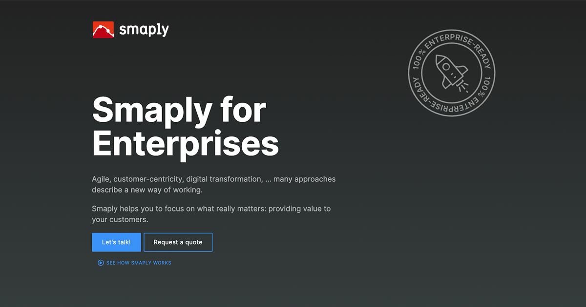 Enterprise solutions | Smaply