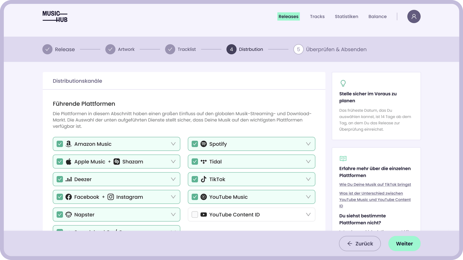 So funktioniert MusicHub: Unsere Tools und Services