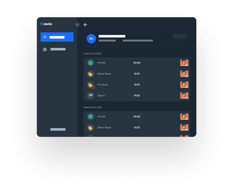 Pointeuse en ligne : application badgeuse pour les employés - Skello