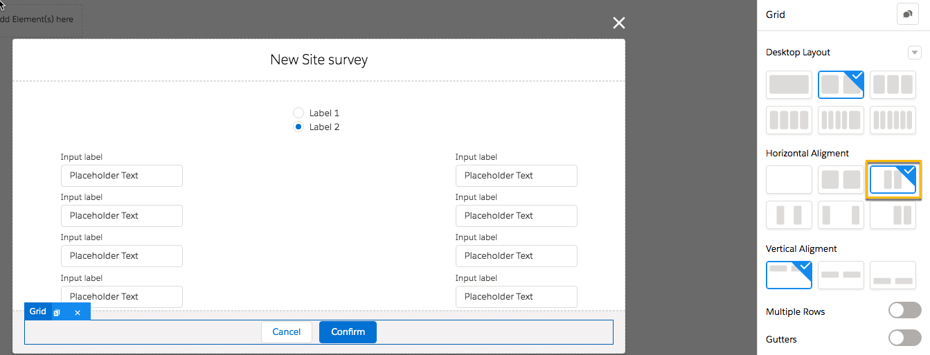 Use Grid Alignment Settings