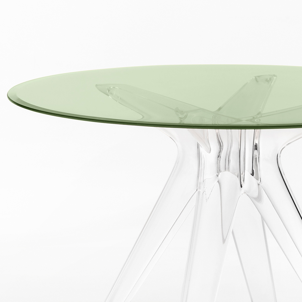 Glass, Luxury and Modern Sir Gio Table Dining Table by Kartell in IOTA ...