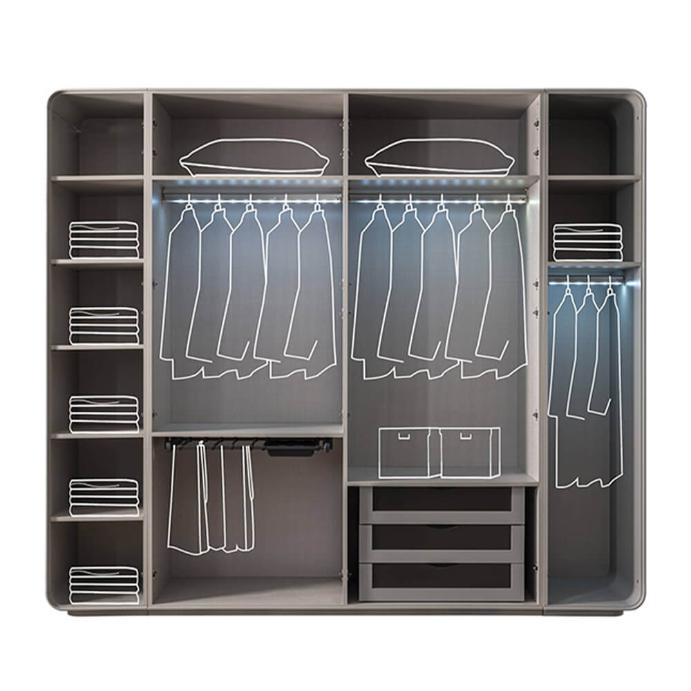Smart, Luxury and Modern Elisso Wardrobe by IOTA in IOTA Furniture