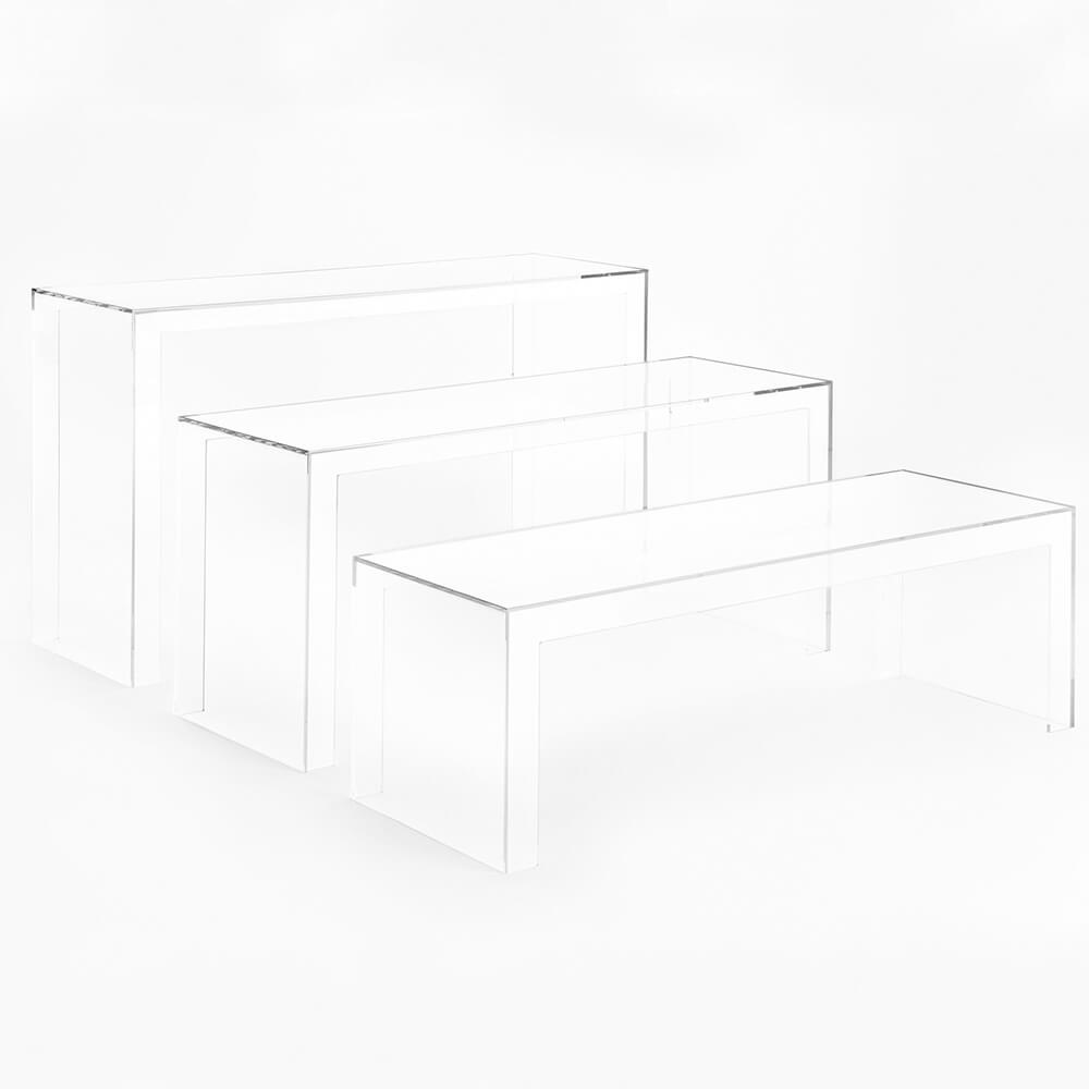 Plastic, Colorful and Luxury Invisible Table Coffee and Side Table by ...