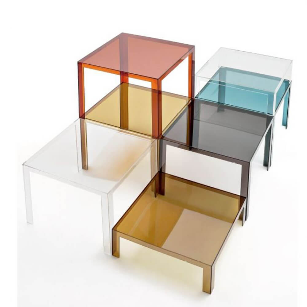 Plastic, Colorful and Luxury Invisible Table Coffee and Side Table by ...