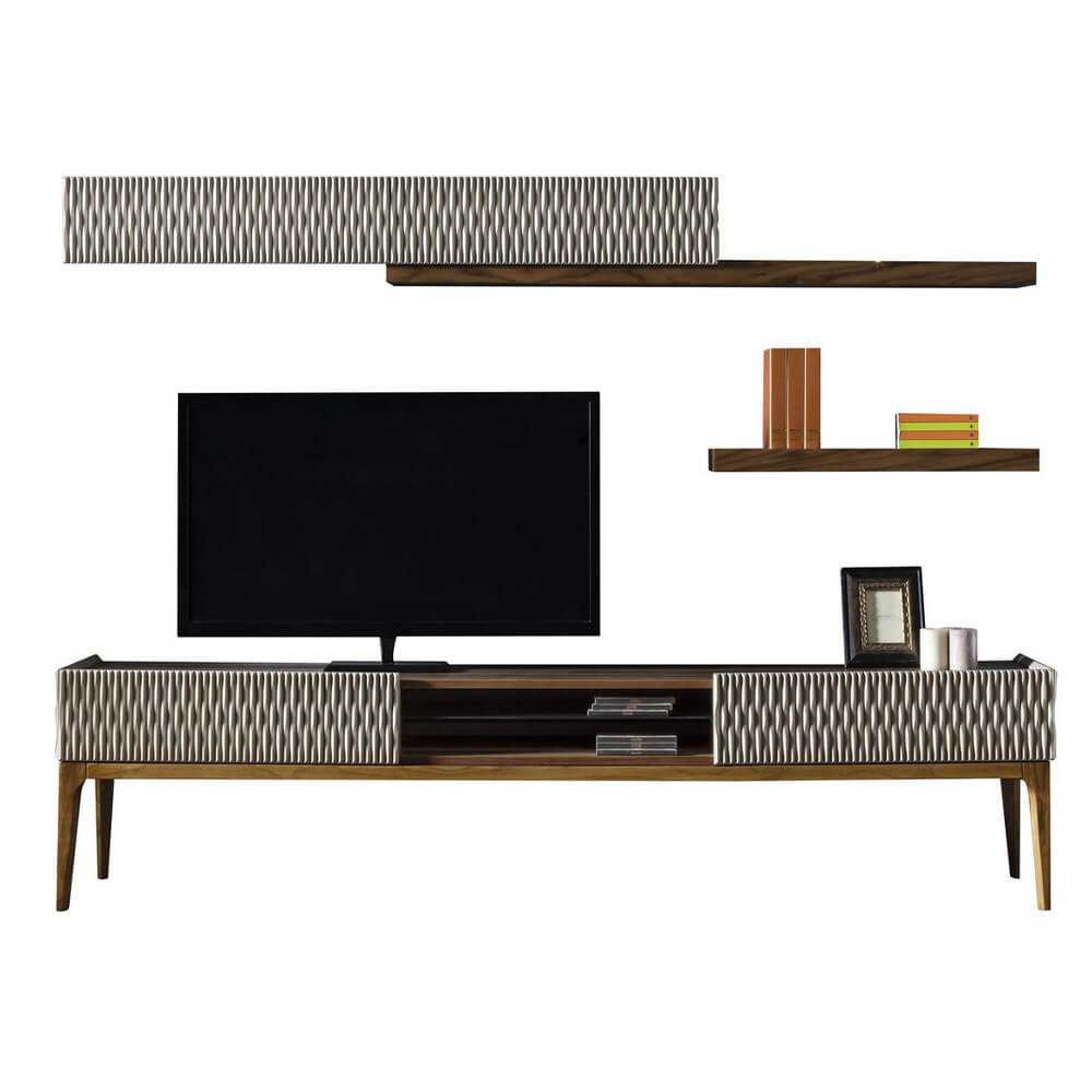 Wooden, Modern and Luxury Lusso Wall Unit by Mois in IOTA Furniture