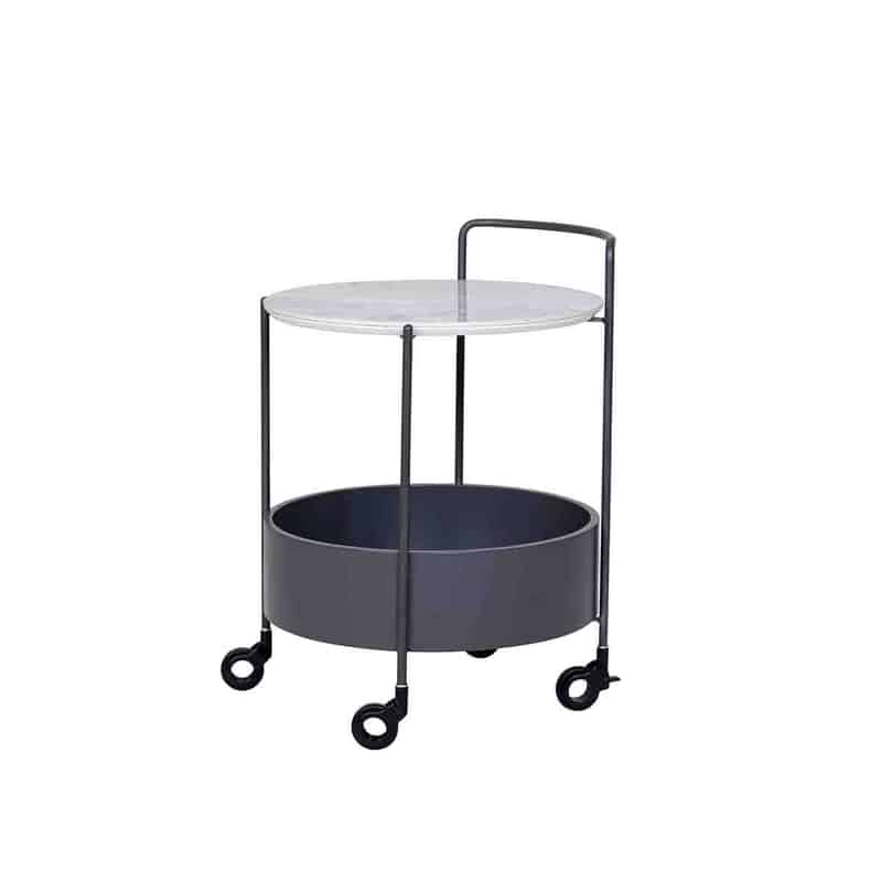 Round, Sleek and Smart Ebony trolley Trolley by IOTA in IOTA Furniture