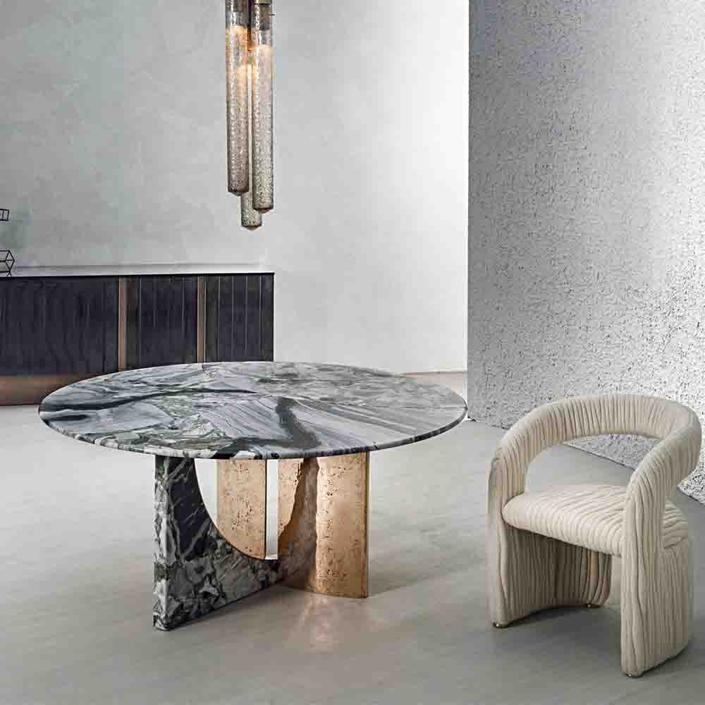 Marble, Round and Luxury Dualism Dining Table by IOTA in IOTA Furniture
