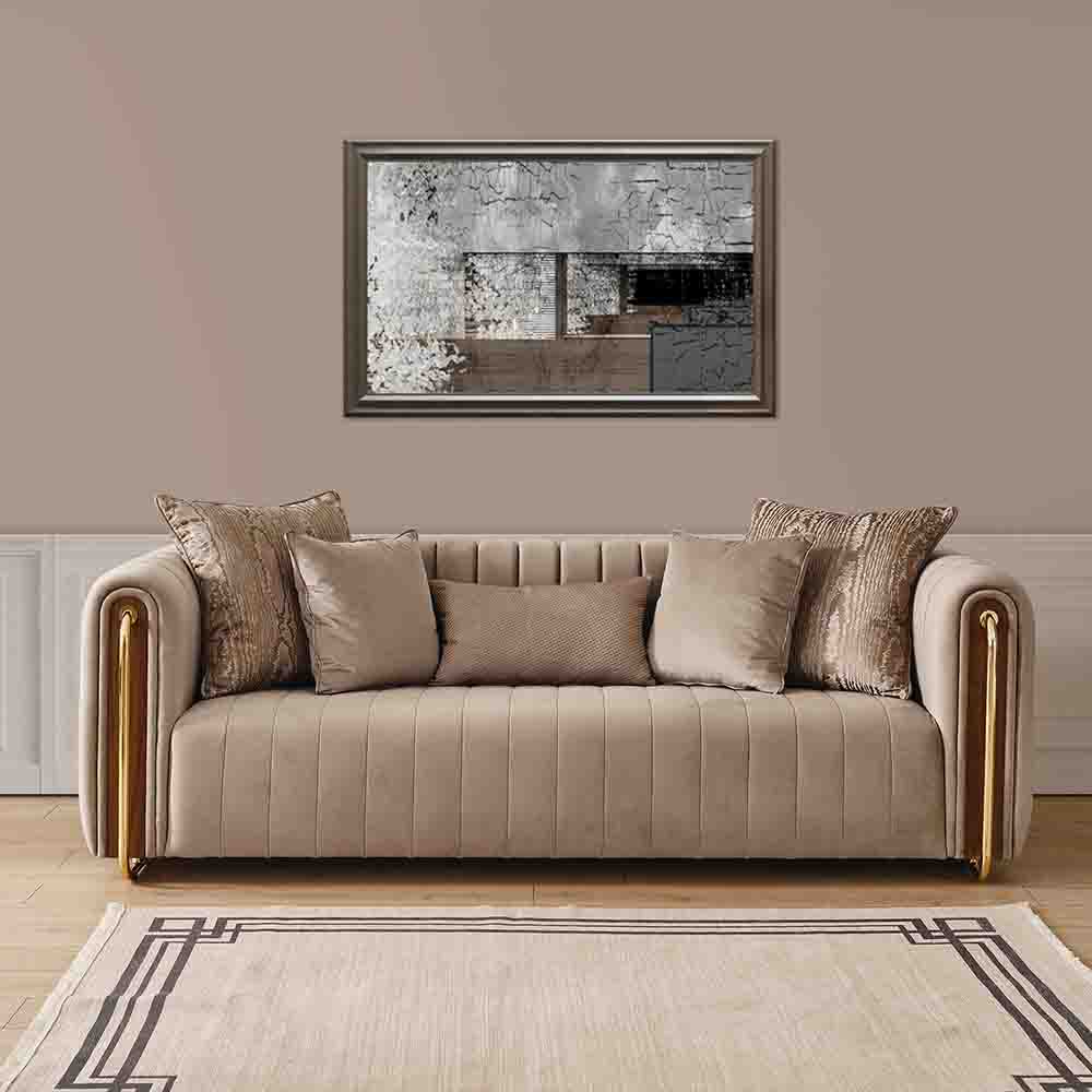 Golden, Luxury and Trendy Petra Sofa Set by IOTA in IOTA Furniture