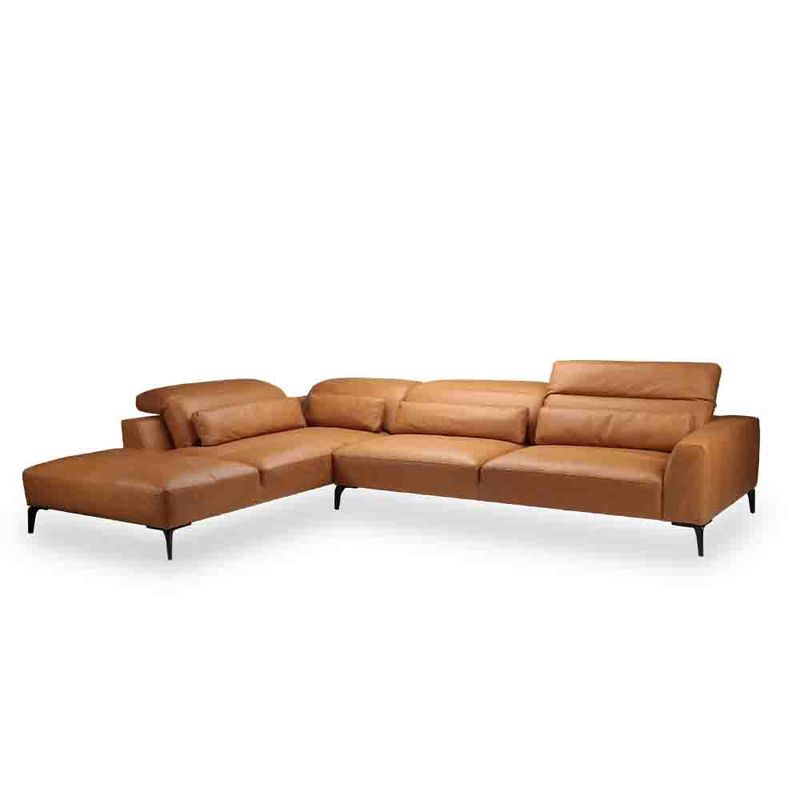Leather, Modern and Luxury Voluzzi Sofa Set by Flexlux in IOTA Furniture