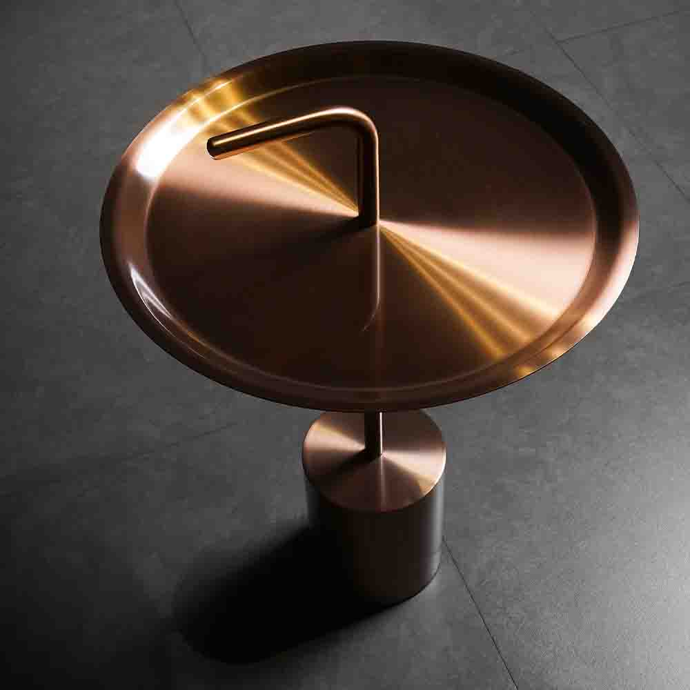 Metallic, Round Laura Coffee Table by IOTA in IOTA Furniture Metallic, Round Laura Coffee Table by IOTA in IOTA Furniture