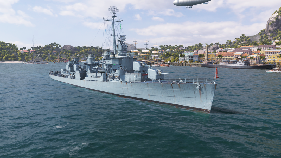 Fletcher – WoWS: Legends – Stats + Builds – Tier VII Destroyer