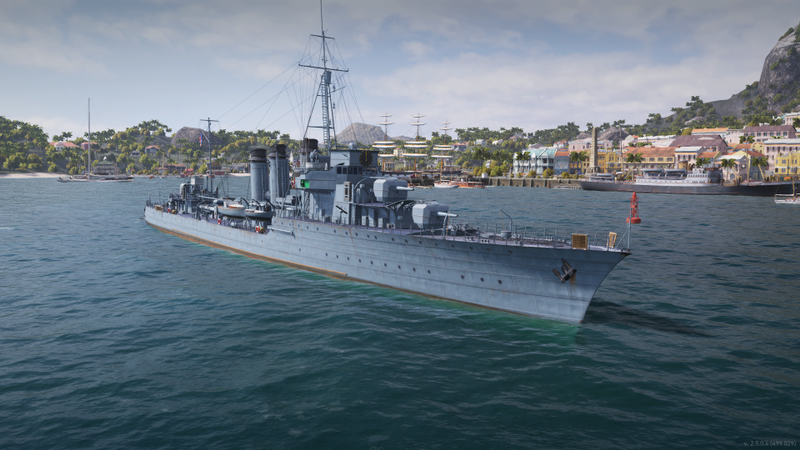 Bourrasque – WoWS: Legends – Stats + Builds – Tier III Destroyer