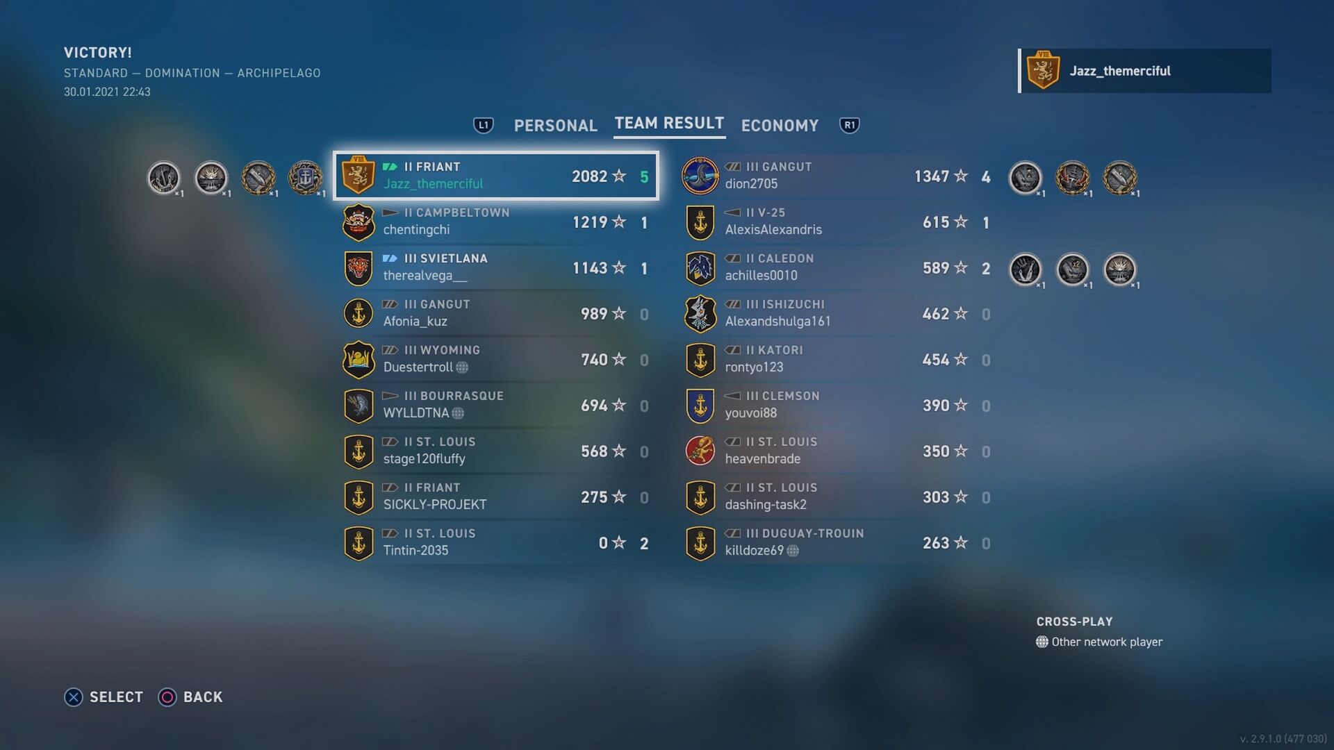 Friant – WoWS: Legends – Stats + Builds – Tier II Cruiser