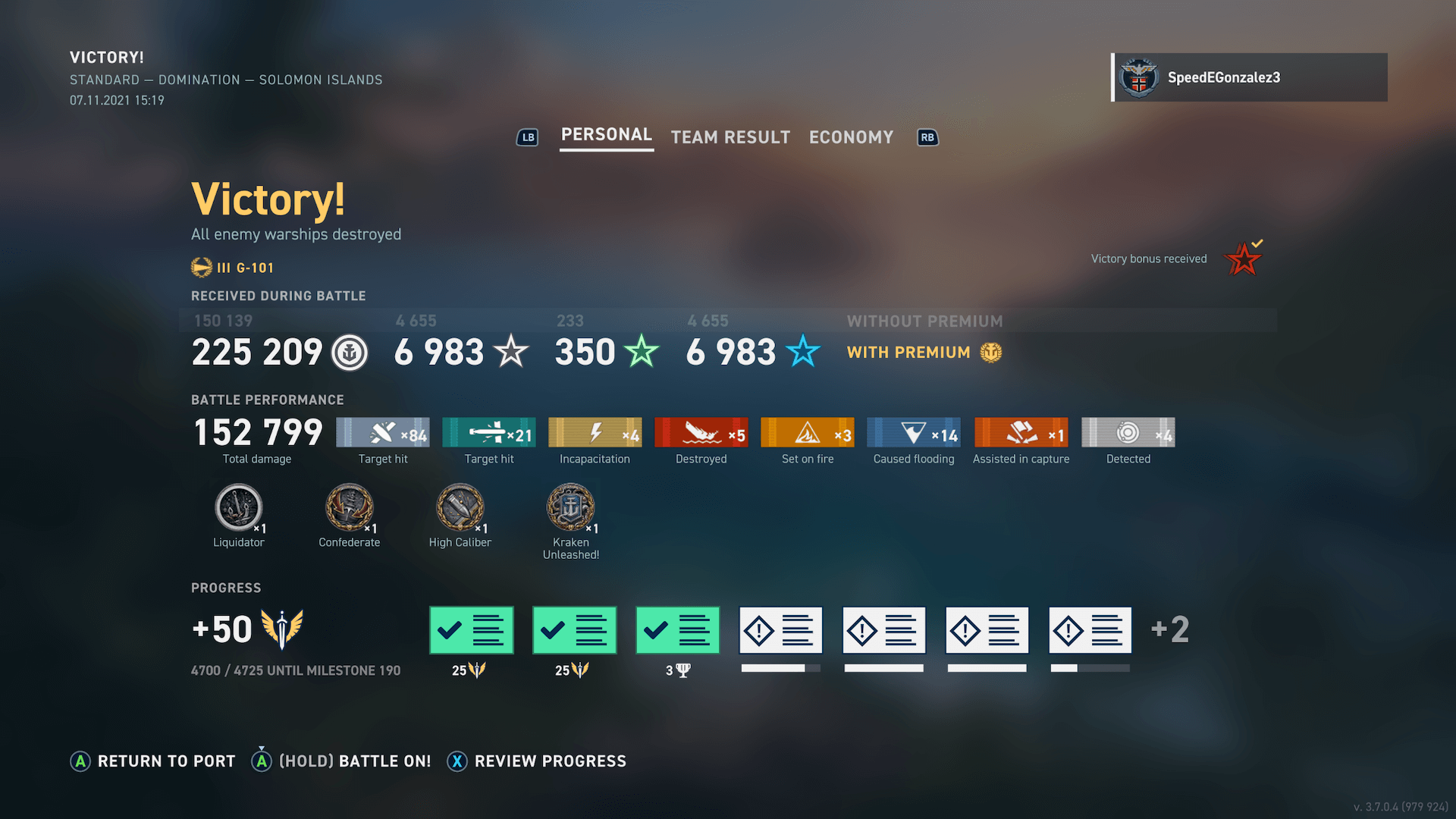 G-101 – WoWS: Legends – Stats + Builds – Tier III Destroyer