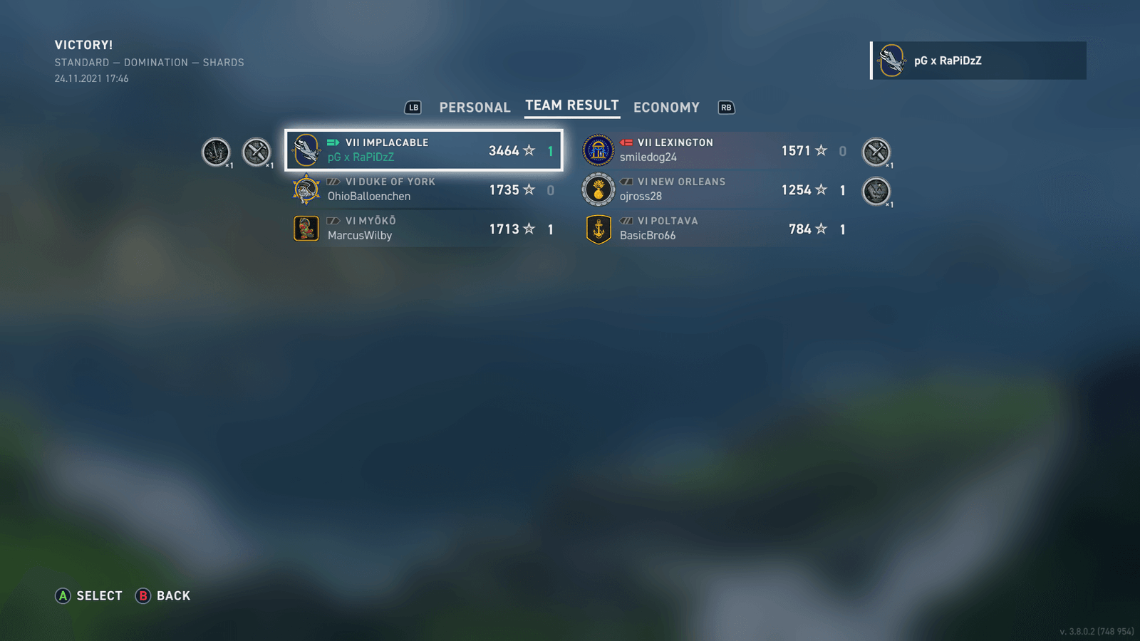 Implacable – WoWS: Legends – Stats + Builds – Tier VII Aircraft Carrier