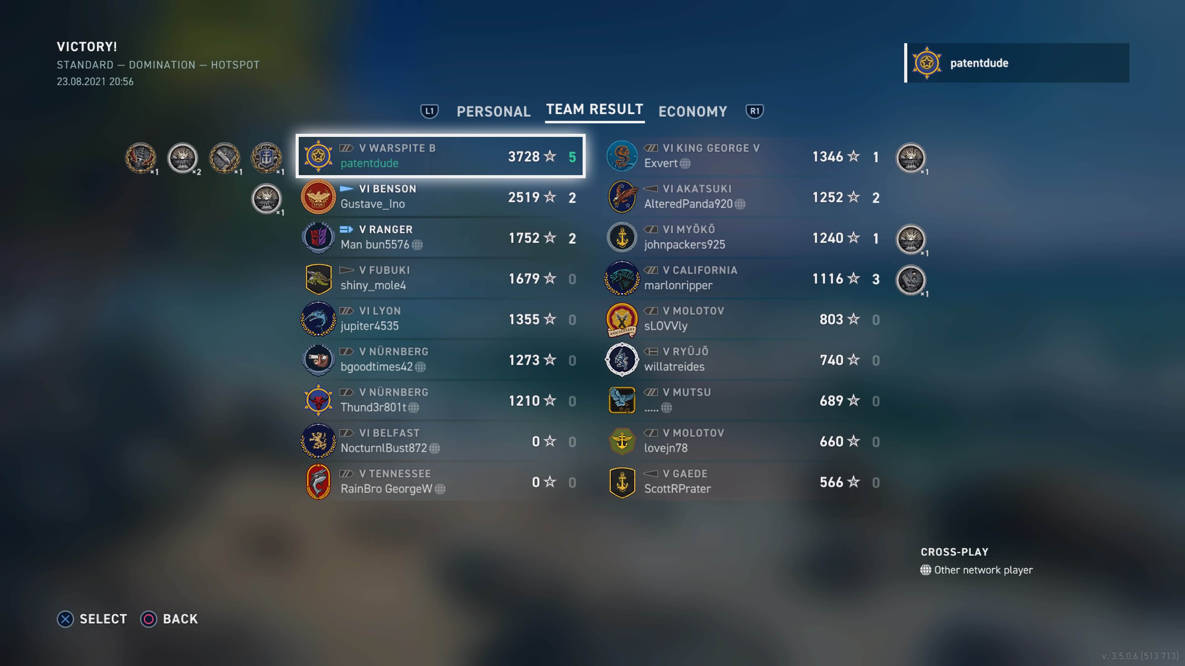 Warspite – WoWS: Legends – Stats + Builds – Tier V Battleship