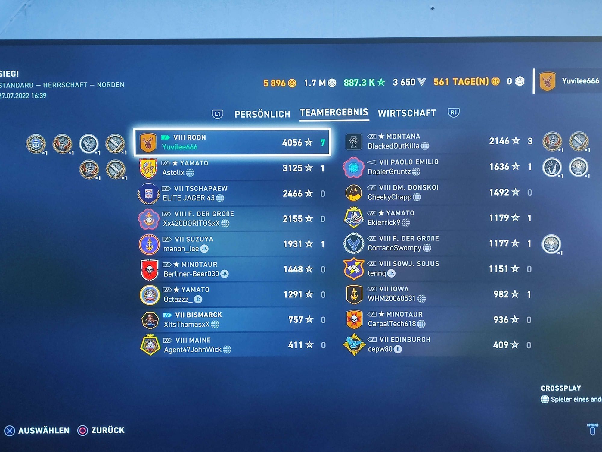 Roon – WoWS: Legends – Stats + Builds – Tier VIII Cruiser