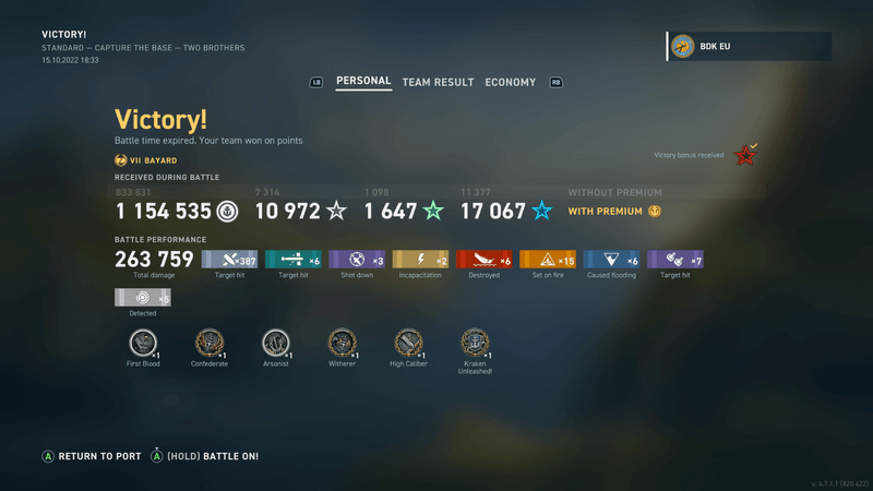 Bayard – WoWS: Legends – Stats + Builds – Tier VII Cruiser