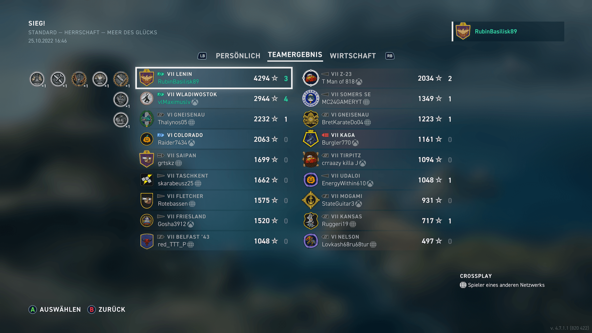 Lenin – WoWS: Legends – Stats + Builds – Tier VII Battleship