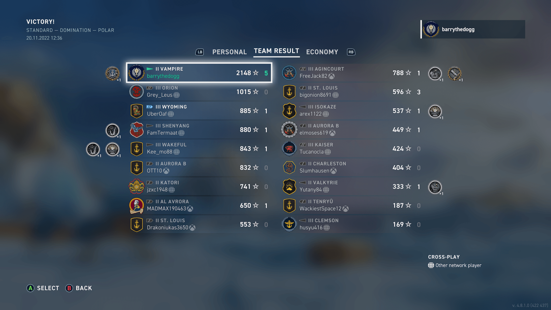 Vampire – WoWS: Legends – Stats + Builds – Tier II Destroyer