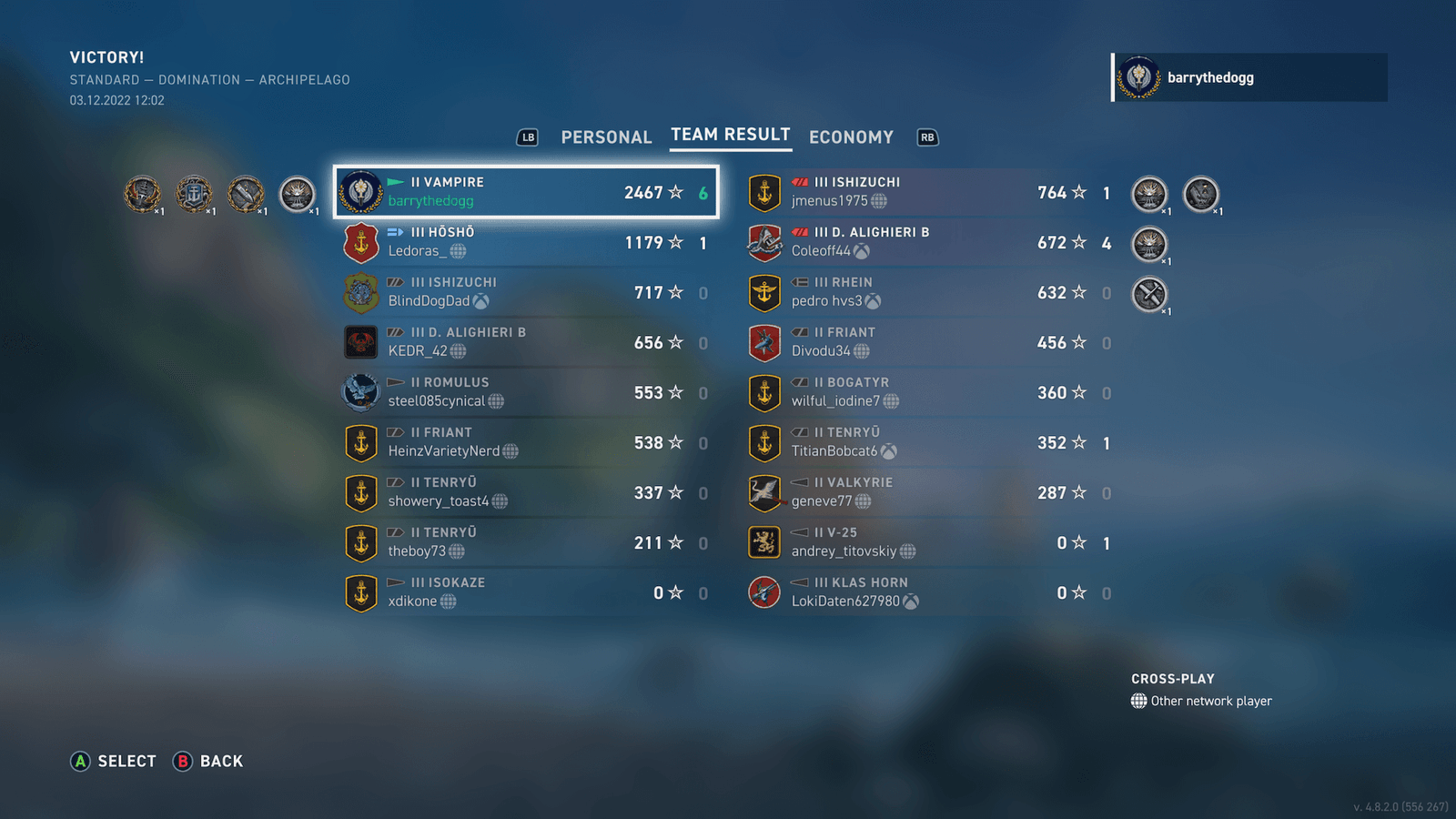 Vampire – WoWS: Legends – Stats + Builds – Tier II Destroyer