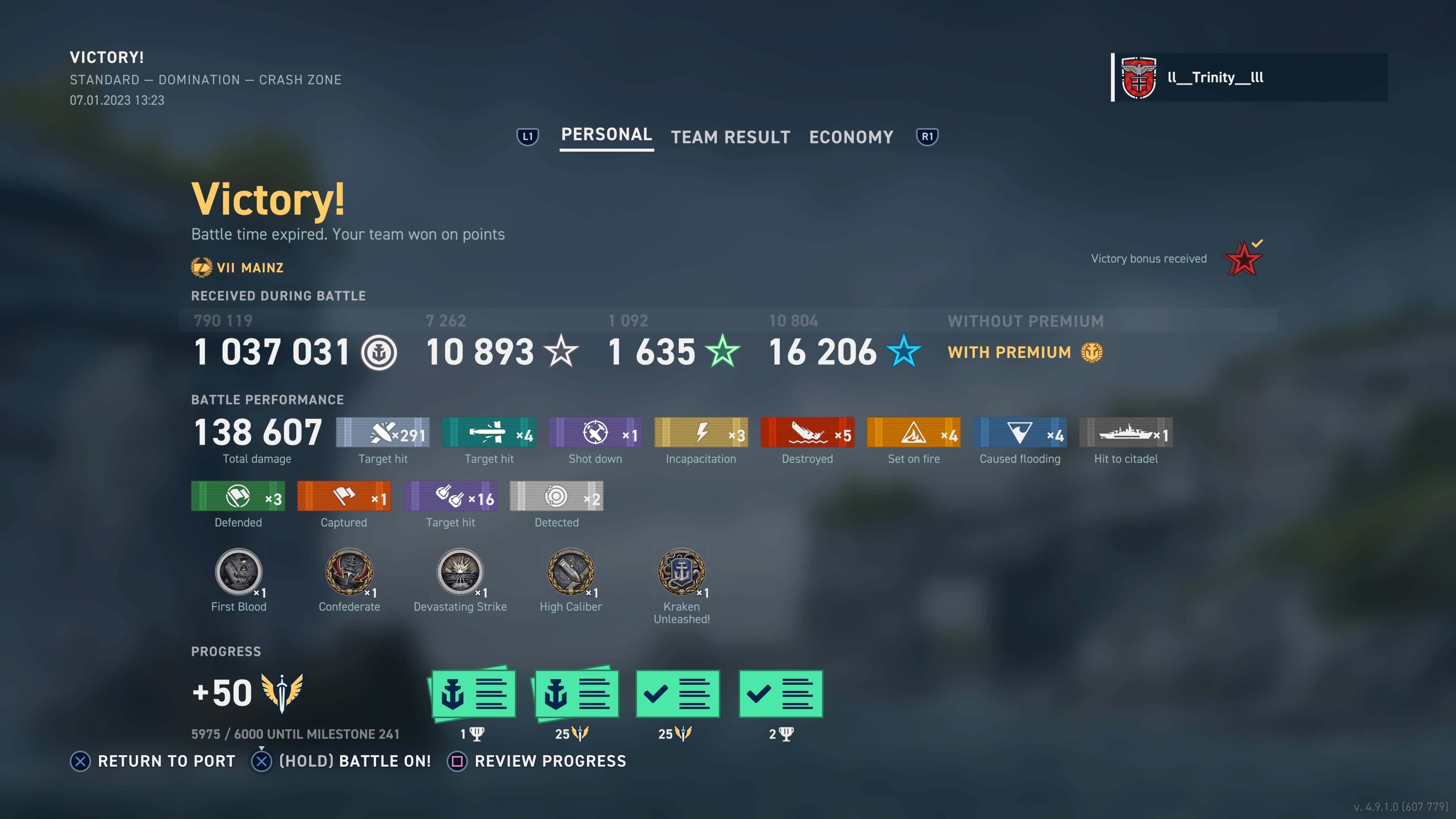 Mainz – WoWS: Legends – Stats + Builds – Tier VII Cruiser