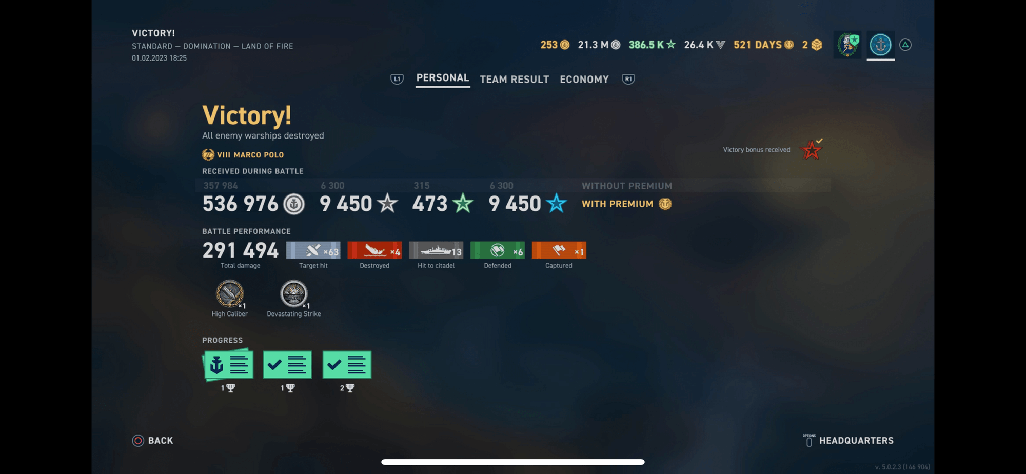 Marco Polo – WoWS: Legends – Stats + Builds – Tier VIII Battleship