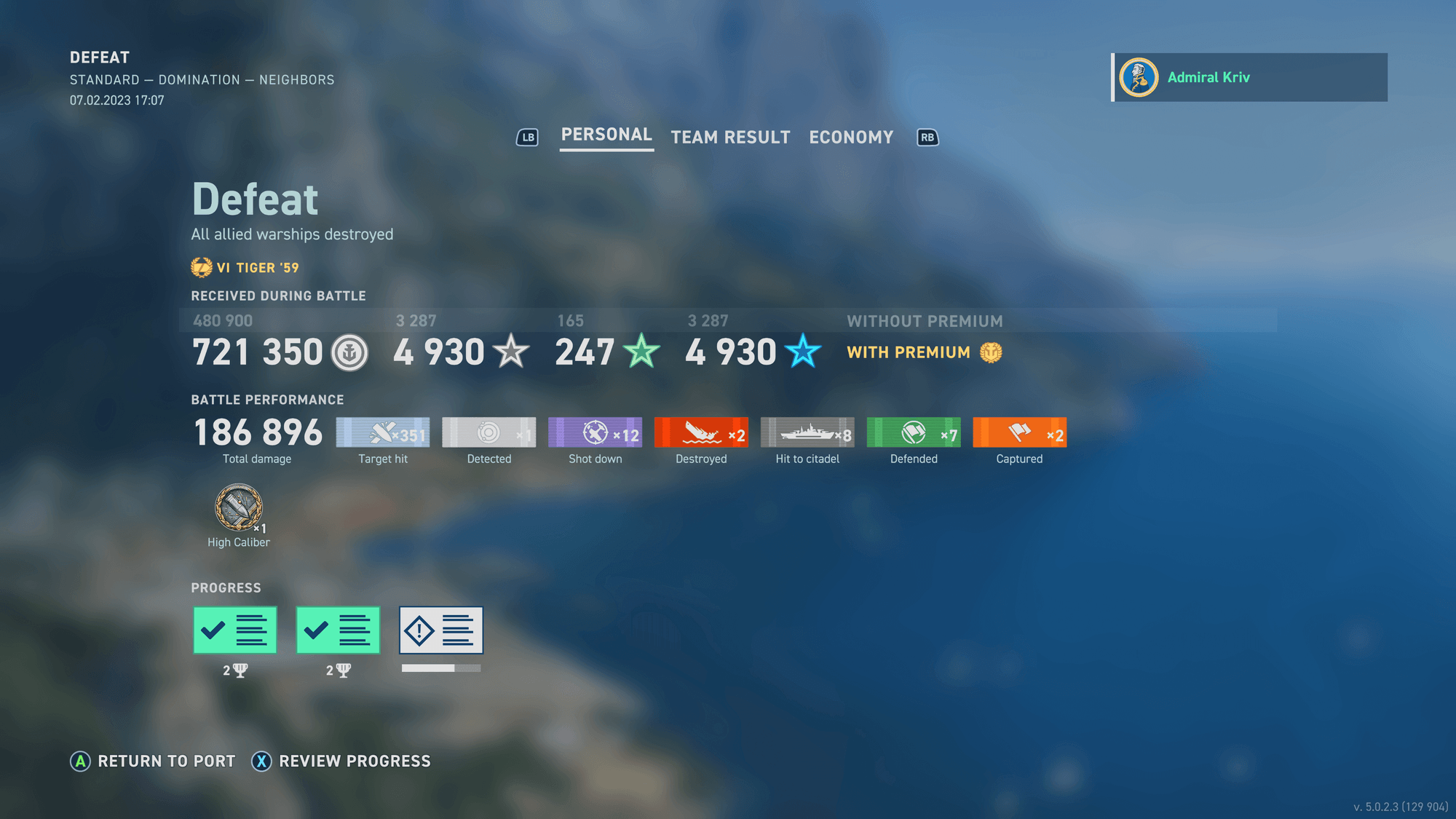 Tiger '59 – WoWS: Legends – Stats + Builds – Tier VI Cruiser