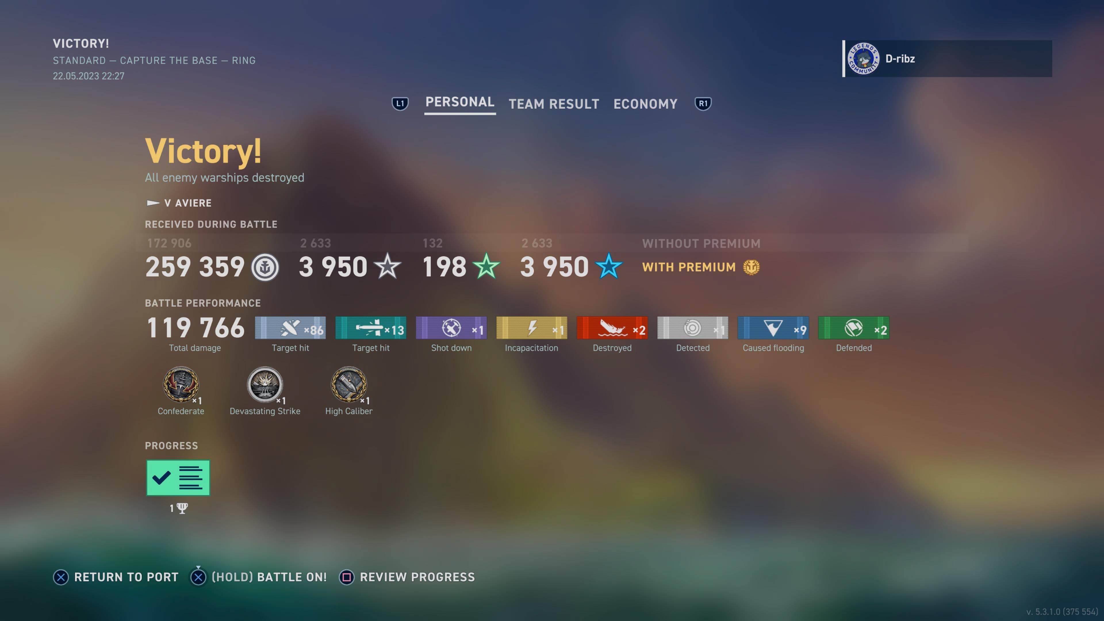 Aviere – WoWS: Legends – Stats + Builds – Tier V Destroyer