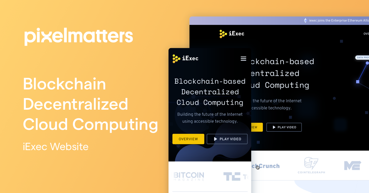 iExec • Website design & development | by Pixelmatters