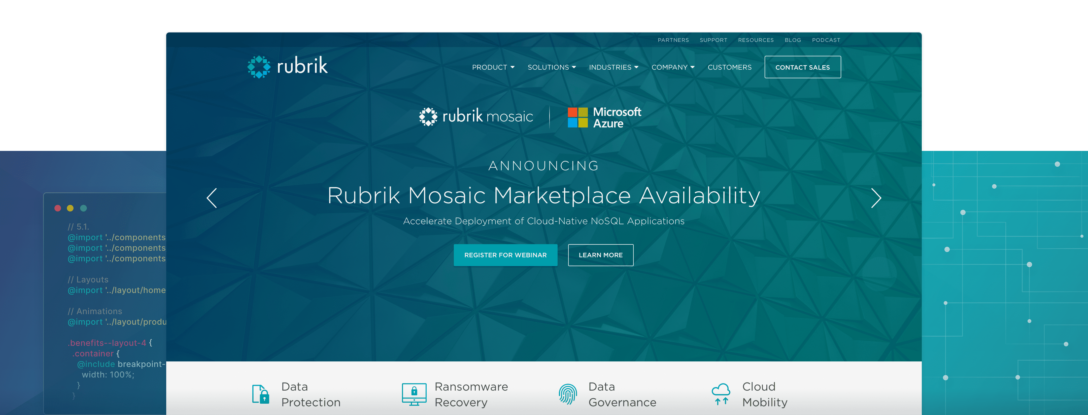 Rubrik • Website development | by Pixelmatters