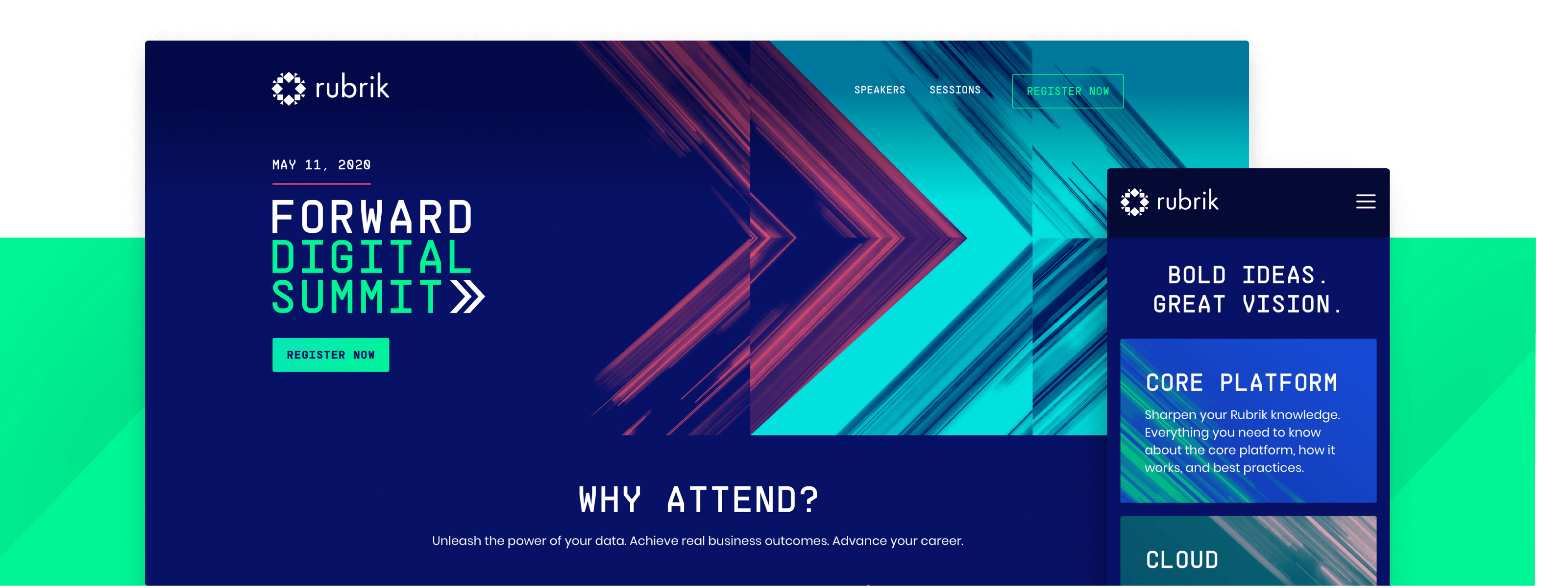 Rubrik Forward Digital Summit • Website | by Pixelmatters