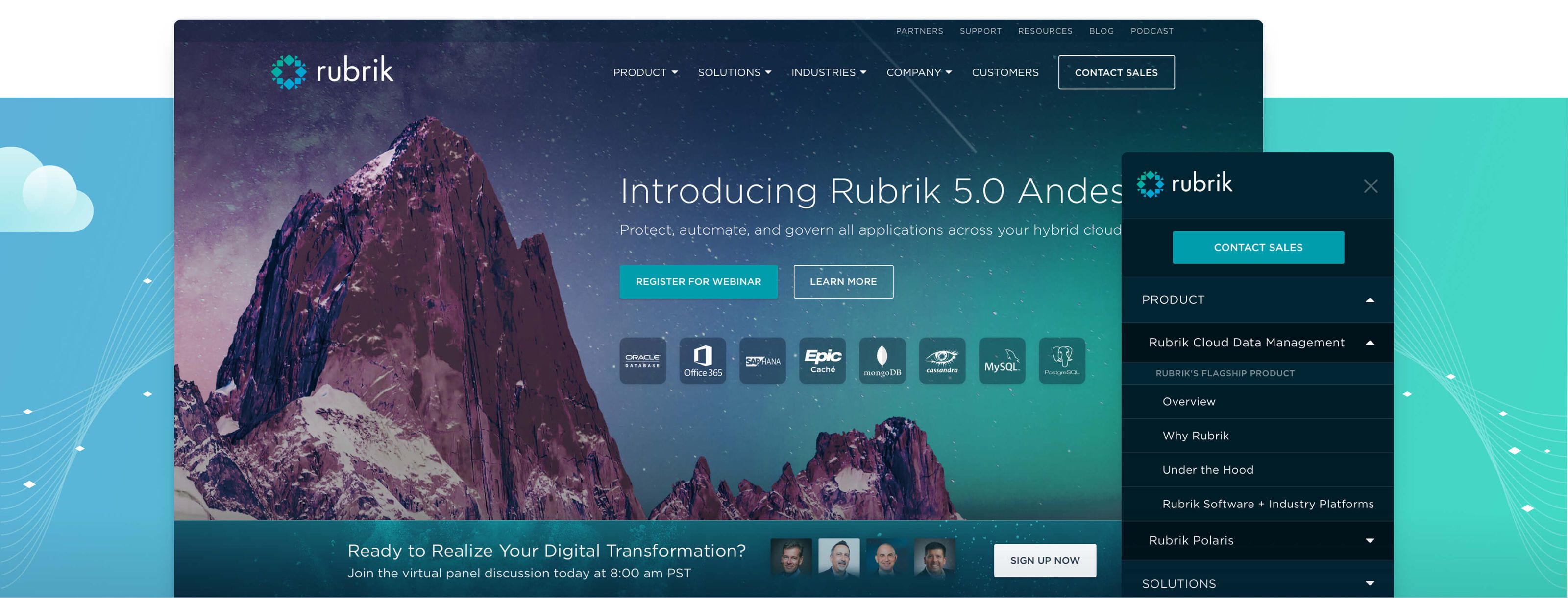 Rubrik • Corporate Website design | by Pixelmatters