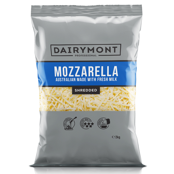 Dairymont Mozzarella Cheese Shredded 2kg Wholesale Prices & Suppliers