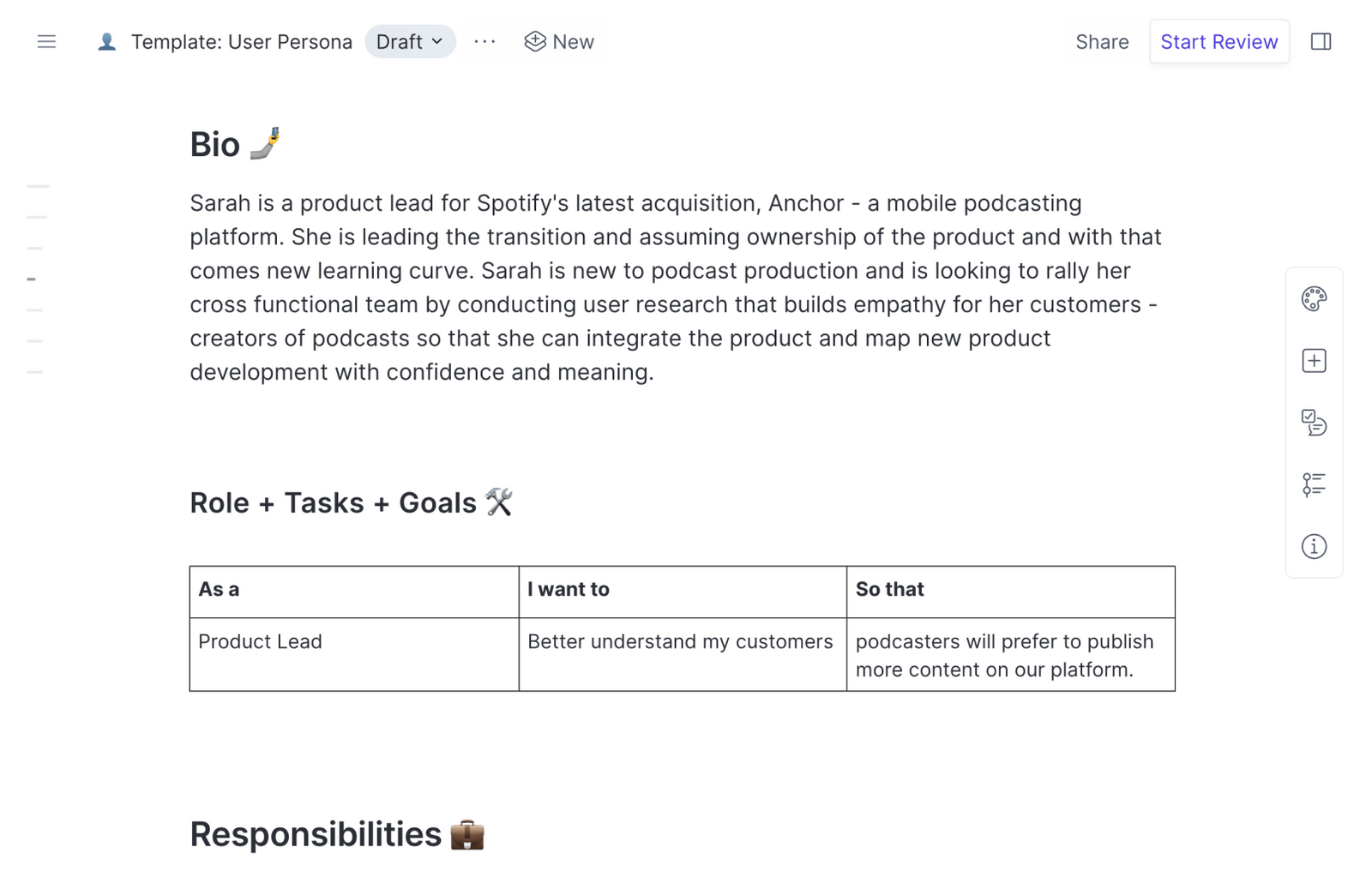 Almanac Template: UX Interview Toolkit Process