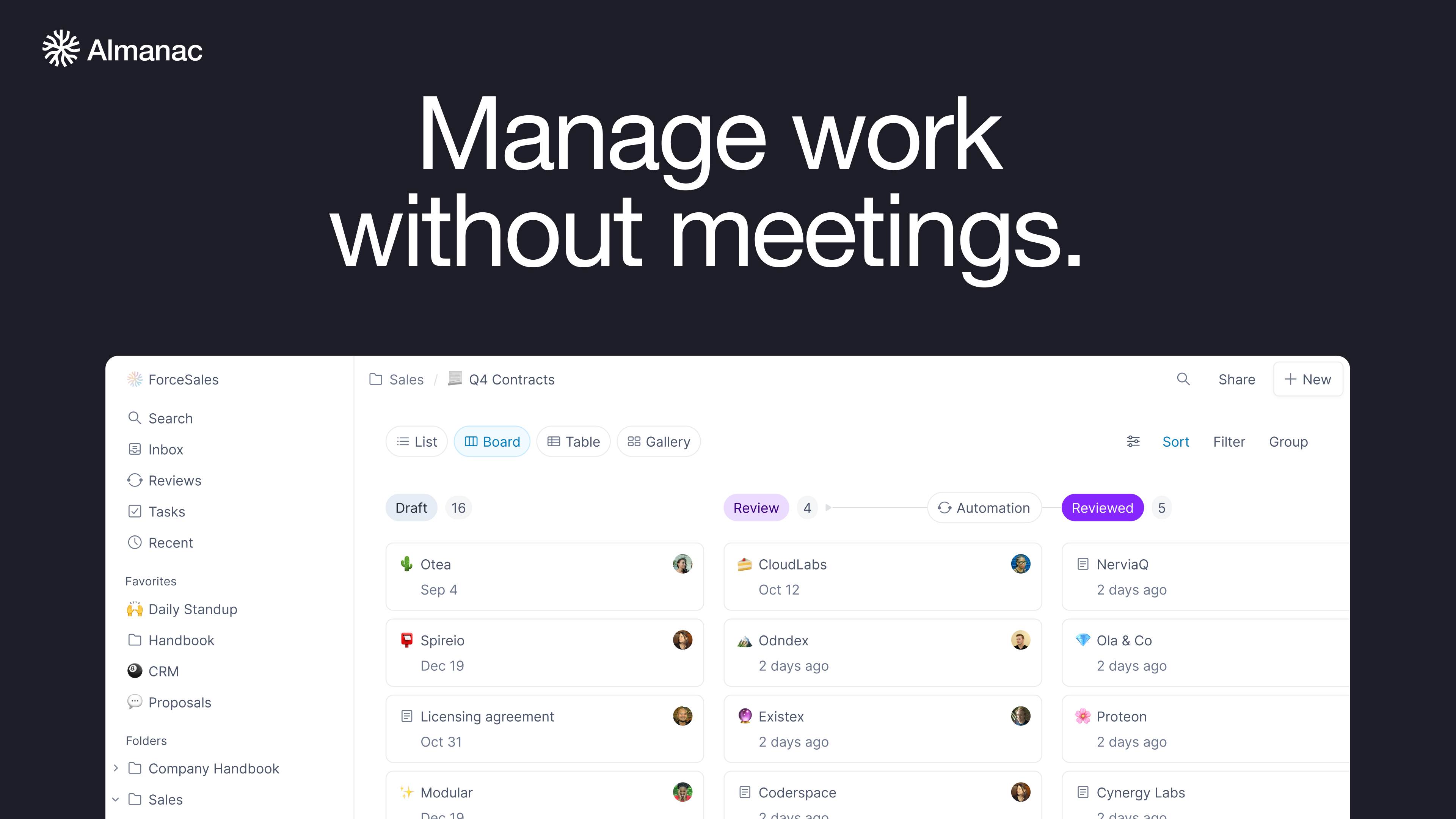 Almanac | The modern way to collaborate