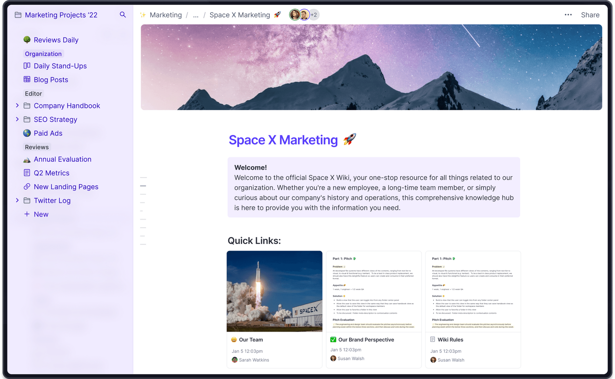Almanac | The fastest wiki and workflow tool ever built