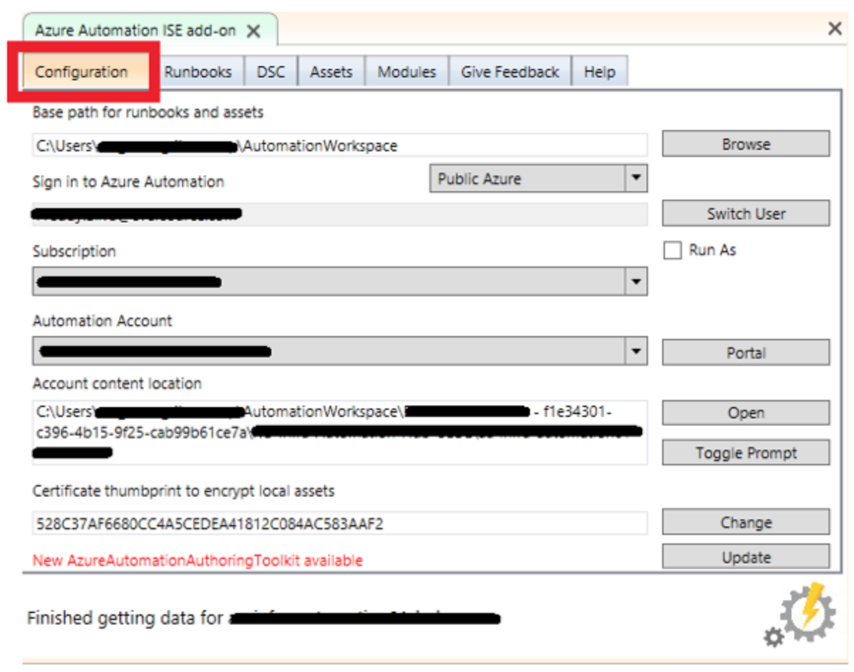 How To Run Azure Automation Runbook Locally While Accessing Assets