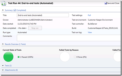 Running Automated Tests from Microsoft Test Manager